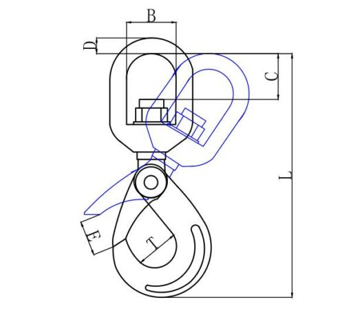 High Quality Swivel Self Locking Hook, G80 Lifting Hooks