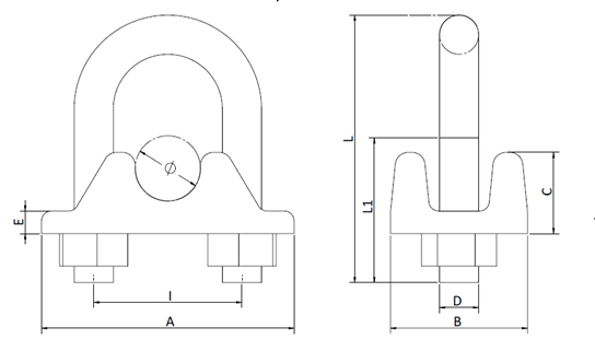 High Quality Wire Rope Grip Italian Type Forged Rope Clip