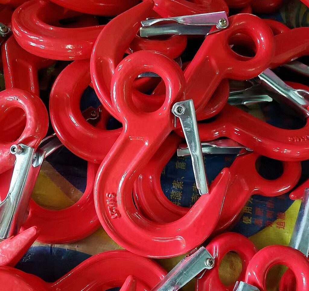 High Quality Eye Sling Hook With Latch Grade 80 Chain Hooks