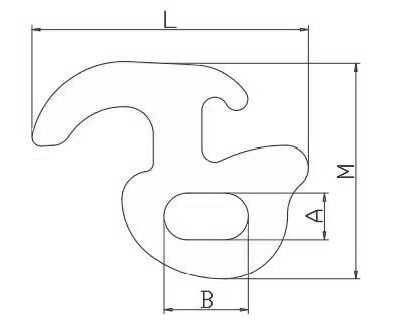 Supply High Quality R Hook G70 5/16''/8mm, WLL 4700LBS
