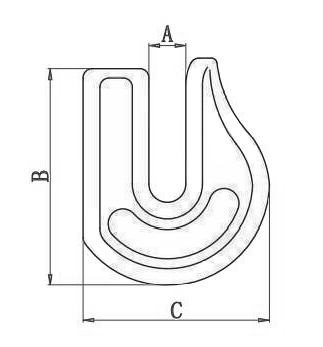 Weld On Grab Hook, G43/70 High Quality Weldable Chain Hooks