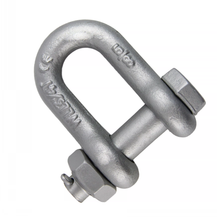 Safety Pin Shackle, Bolt Type Lifting Chain Shackles D Shackle Supplier