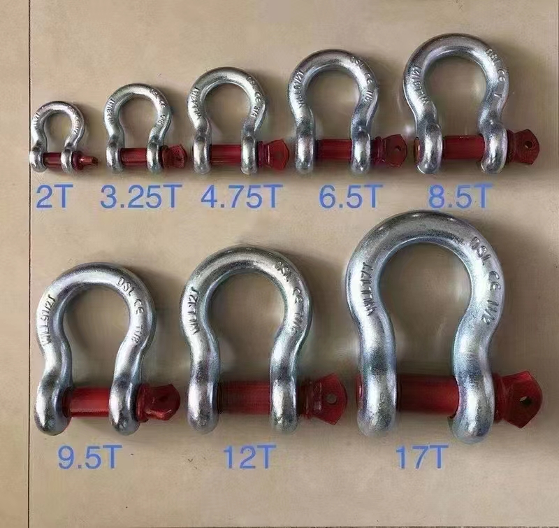 Bow Shackle, G209 Screw Pin Anchor Shackle Rigging Shackles Supplier