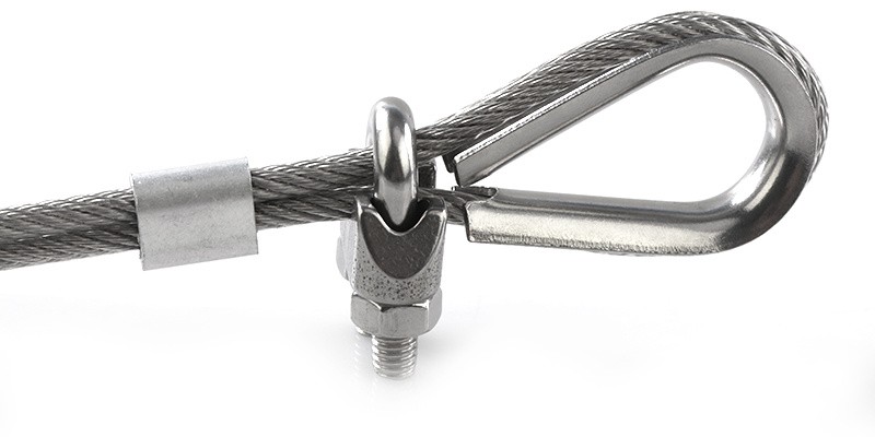 High Quality Steel Cable Fasteners Clamp Thimble Sleeve Set