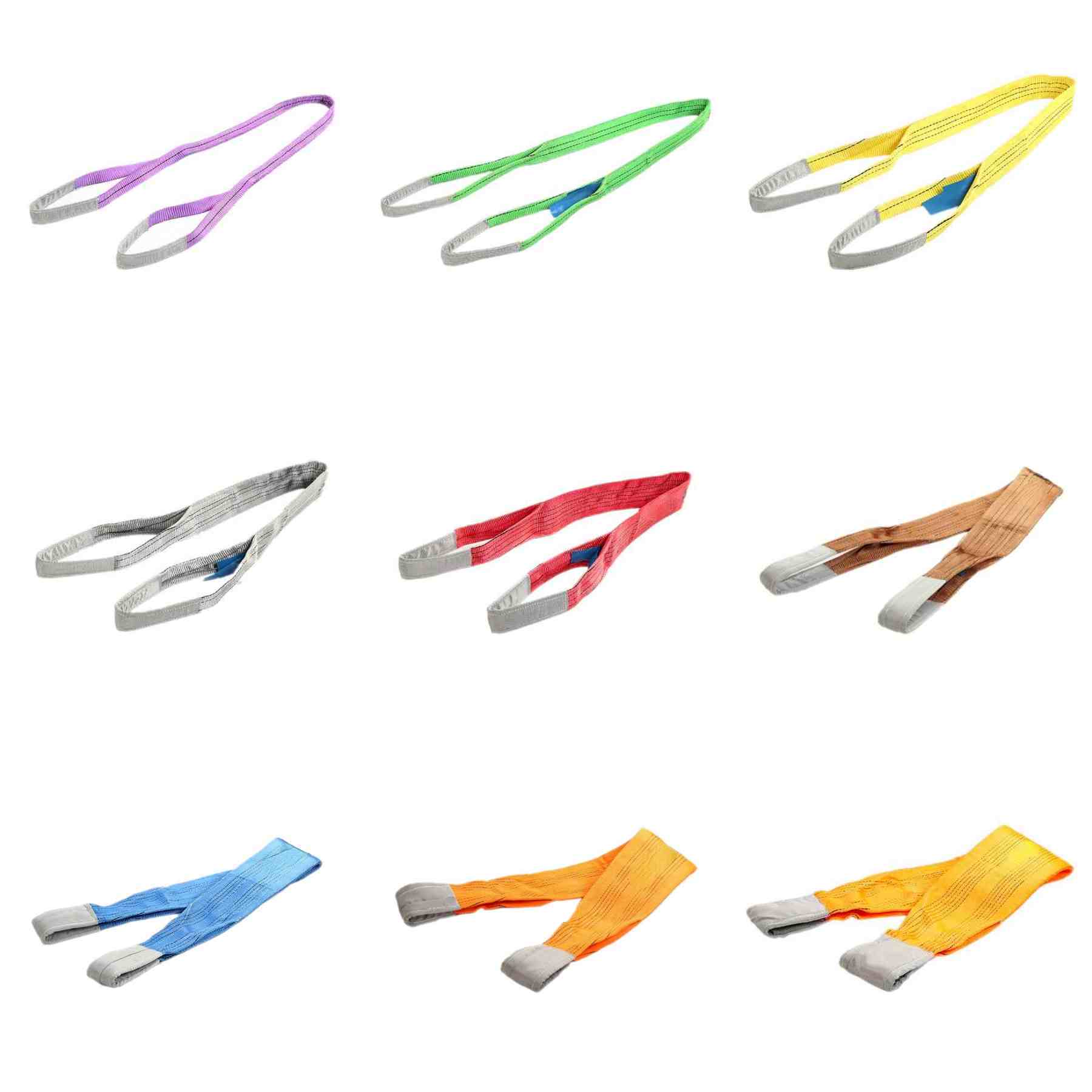 Flat Webbing Sling Eye & Eye,100% High Tenacity Polyester